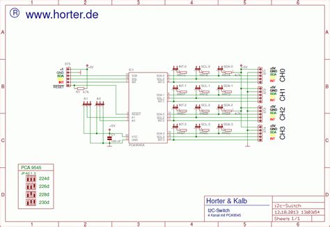 Schaltplan Zum I2c Switch Pca9545 Shematic For I2c Switch With Pca9545