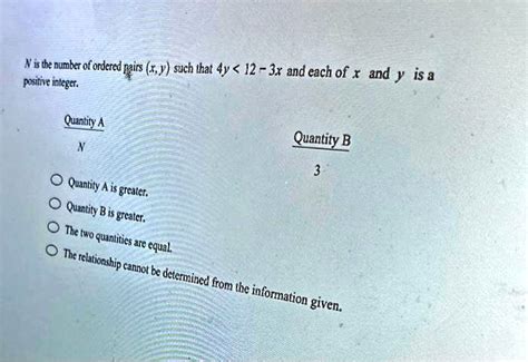 SOLVED N Is The Number Of Ordered Pairs X Y Such That 4y