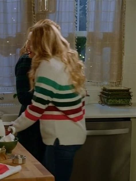 Holiday Touchdown A Chiefs Love Story Hunter King Striped Sweater