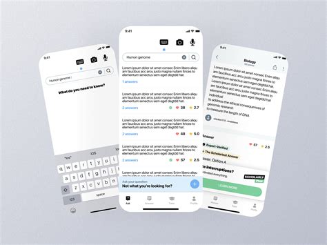 Typed Question Mobile App Ui By Ui Ants On Dribbble