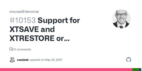 Support For XTSAVE And XTRESTORE Or DECRQM Issue 10153 Microsoft
