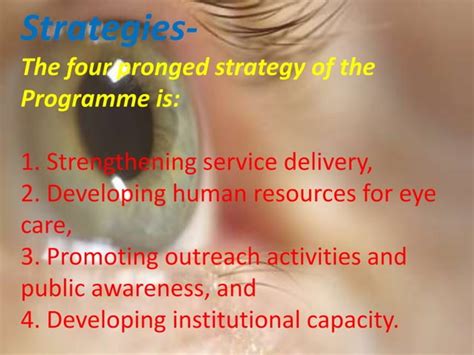 National Blindness Control Programme Pptx Eye And Vision Conditions Diseases And Conditions