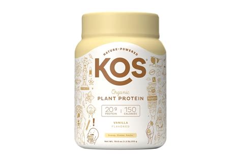 Kos Organic Plant Protein Powder Vanilla 196 Oz Vitacost