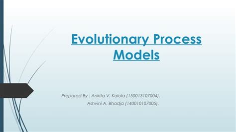 Evolutionary Process Models Seppt Web Development Internet