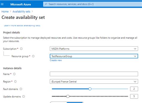 Azure Vm Availability Set Fault E Update Domain