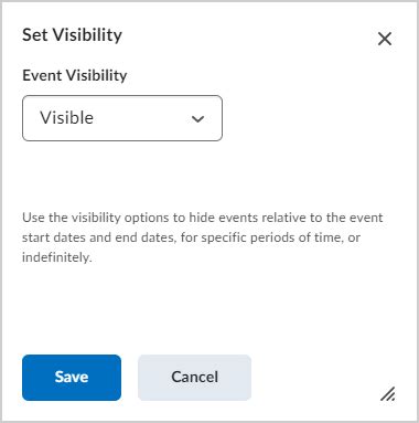 Manage Course Events With The Calendar Tool Brightspace