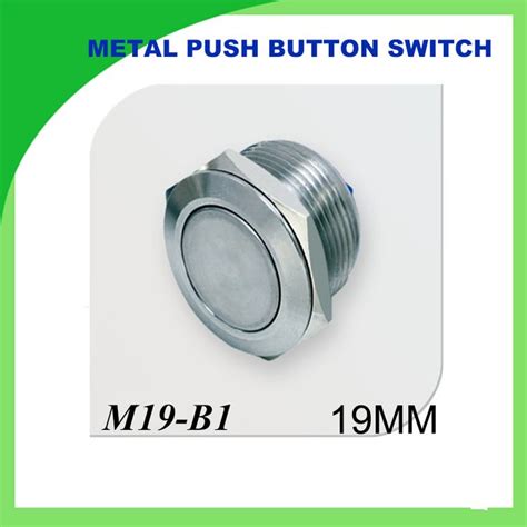 Momentary Stainless Steel Metal Push Button Switch 19mm