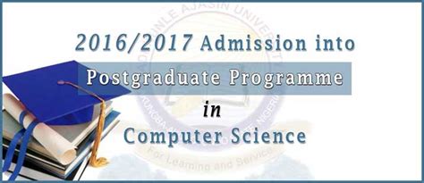 AAUA M Sc PGD In Computer Science Admission Form 2016 17
