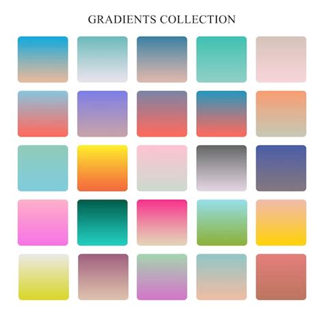 premium vector big set of colorful gradients in different color