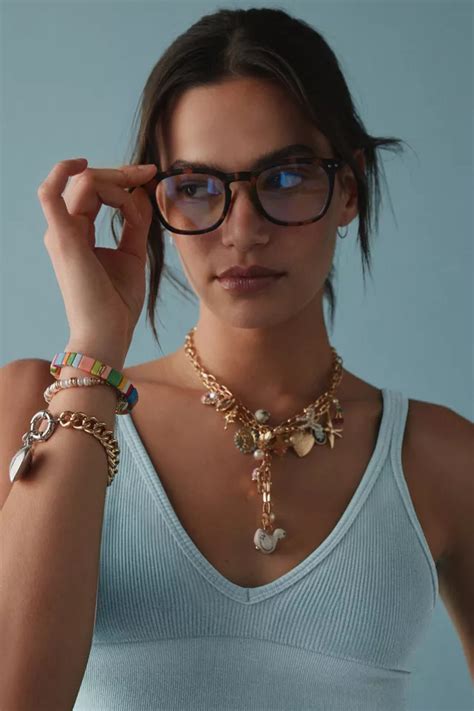 Dylan Rectangle Blue Light Glasses Urban Outfitters