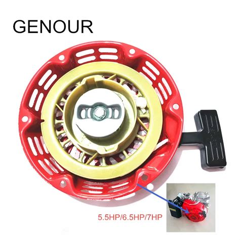 발전기 예비 부품용 리코일 스타터 168f 2kw 3kw 170f 워터 펌프 엔진 풀 리코일 스타터 Gx160 Gx200 어셈블리 금속 코어starter