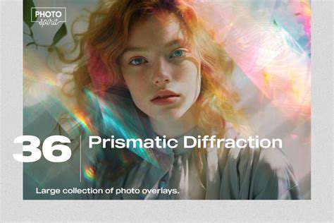 36 Prismatic Diffraction Effect Photo Overlays