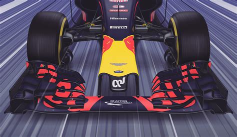 F1 Driver Poster Daniel Ricciardo Red Bull Rb12 James Gibson