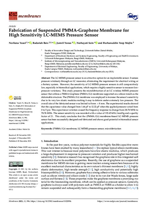 Pdf Fabrication Of Suspended Pmma Graphene Membrane For High