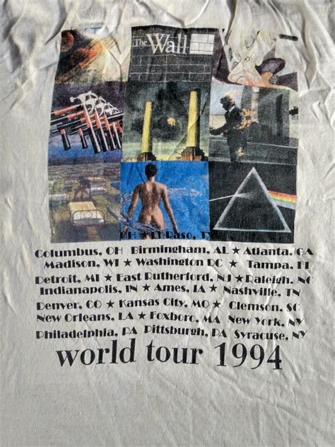 Pink Floyd 1994 Division Bell Tour T Shirt Xl Gem