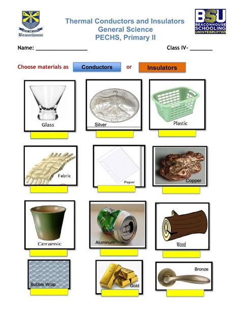 Thermal Conductors And Insulators Online Exercise For Live
