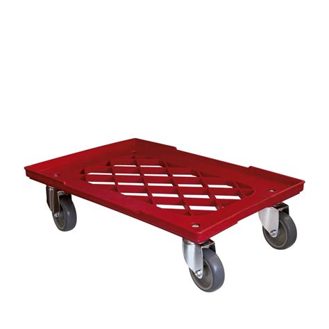 Denox Carro Porta Cajas Rejado Norma Europa 600 X 400 Rojo Denox