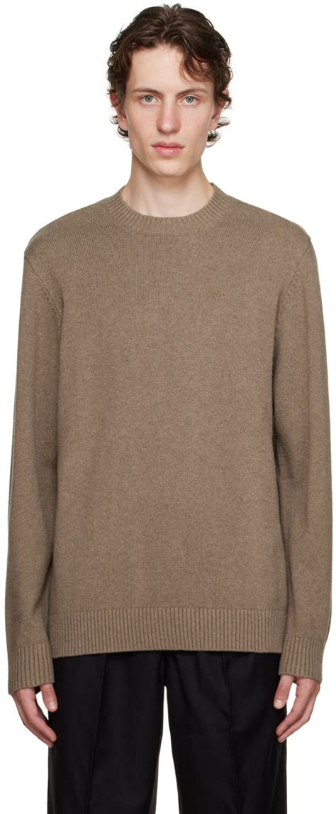 Brown Ribbed Sweater By Saturdays Nyc On Sale