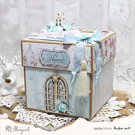 Inka Art Zimowy Mini Album W Exploding Boxie Dt Margaret