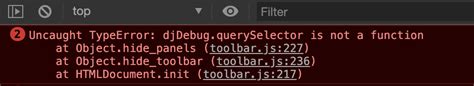 Javascript Issue With Django Debug Toolbar Stack Overflow