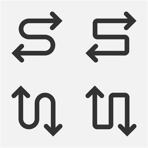 Arrow Right Left Up Down Side Direction Icon 28189987 Vector Art At