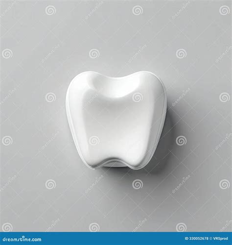Tooth Shaped Object On Plain White Background Royalty Free Stock Image