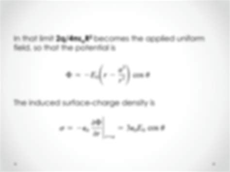 Solution Physics 231 Report Classical Electrodynamics Conducting Sphere In A Uniform Electric