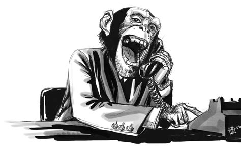 Tim Heitz Art Nerd Chimp Drawing No 2