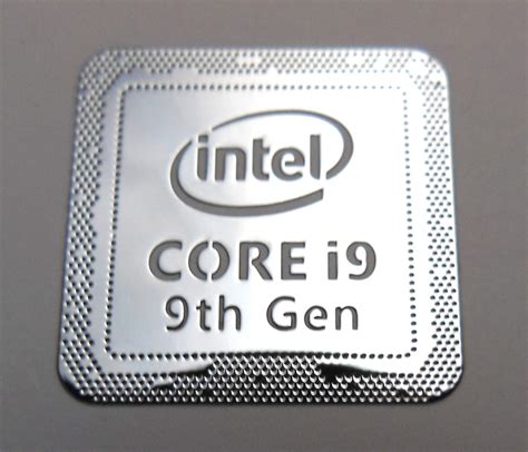 Buy Made Sticker Compatible With Intel Core I9 9th Generation 18 X 18mm