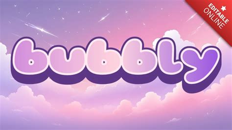 Bubbly Kawaii Text Effect Generator