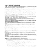 Mastering Muscular System Study Guide On Muscle Structure Course Hero