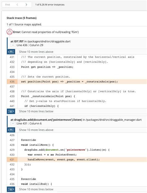 Cannot Read Properties Of Null Issue Marcojakob Dart Dnd GitHub