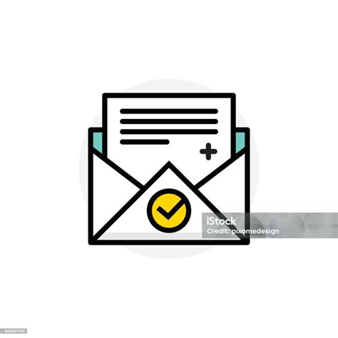 포스트 메일 개념 절연 선 벡터 일러스트 레이 션 편집 아이콘 광고에 대한 스톡 벡터 아트 및 기타 이미지 광고 기업