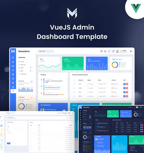 motaadmin vuejs admin dashboard template thememag