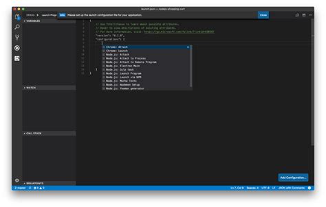 Warning Notification Shown After Creating Debug Config · Issue 42176