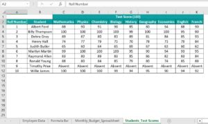 Excel Spreadsheet Screen Components How To Use Format