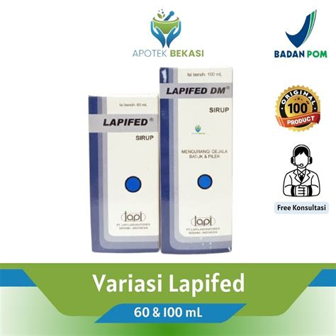 Jual Lapifed Syrup 60 Ml Lapifed Dm Syrup 100 Ml Shopee Indonesia