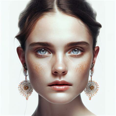 Free Woman Face In Jewellery Illustration