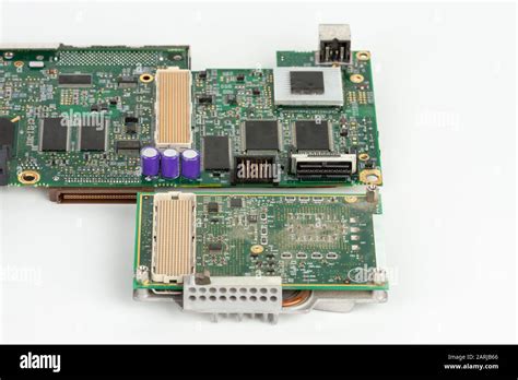 Close Up Of Laptop Processor With Coller And Motherboard Old Laptop