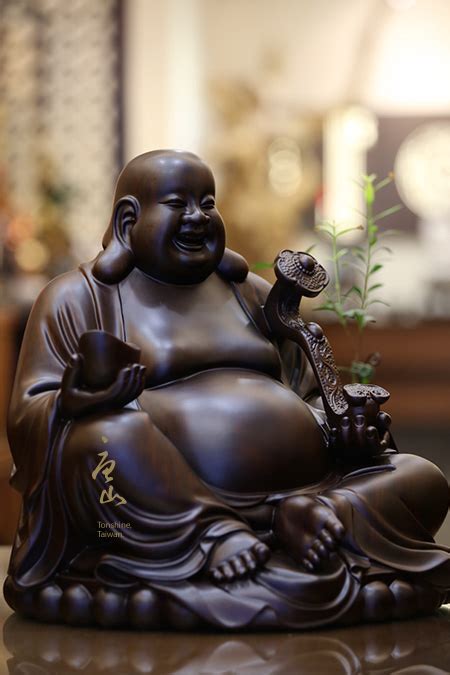 神明藝術雕刻 黑檀木彌勒菩薩 唐山居家佛俱