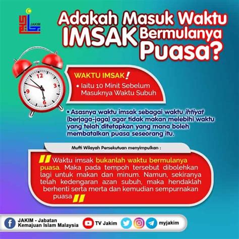 Waktu Imsak Kuching 2025 Ramadan 1446h Jakim