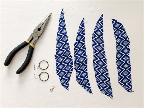 Fabric Earrings Diy How To Make Homemade Earrings