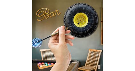 Yellow Truck Tractor Construction Wheel Tire Dart Board Zazzle