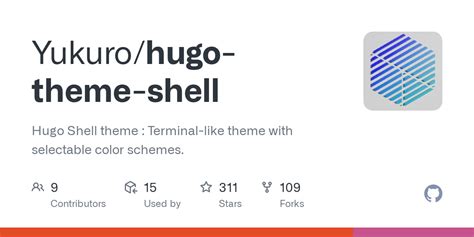 Github Yukurohugo Theme Shell Hugo Shell Theme Terminal Like Theme With Selectable Color