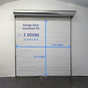Bluetex Roll Up Garage Door Insulation Kit For Cooling Down Metal