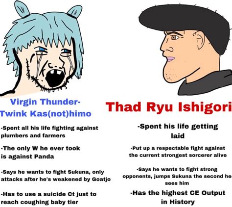Virgin Kashimo Vs Chad Ryu Ishigori R Jujutsufolk