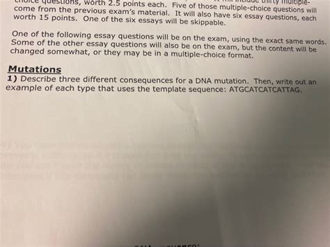 Multiple Choice Test Format Template