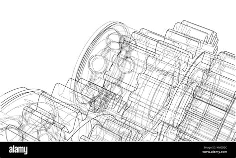 Gearbox Sketch Vector Stock Vector Image And Art Alamy