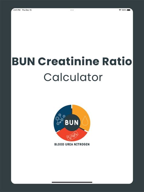 Télécharger BUN Creatinine Ratio Calculate pour iPhone iPad sur l App Store Medecine