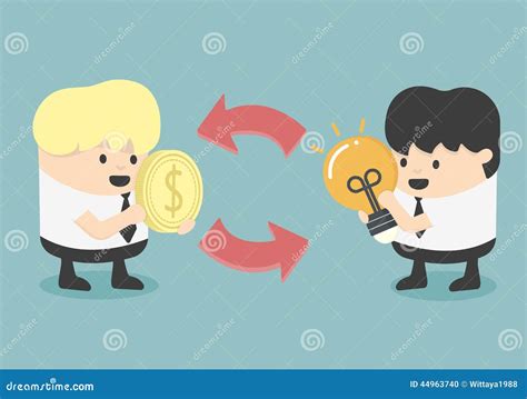 Intercambio Y Comercio Ilustración Del Vector Ilustración De Fondo 44963740